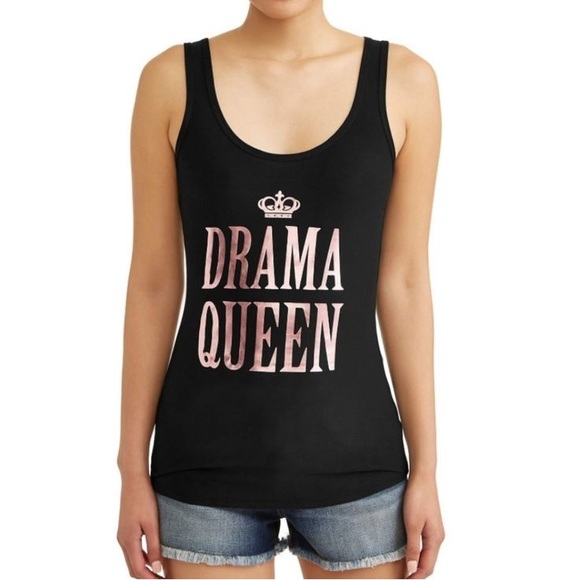 Tops | Holographic Drama Queen Tank Top | Poshmark